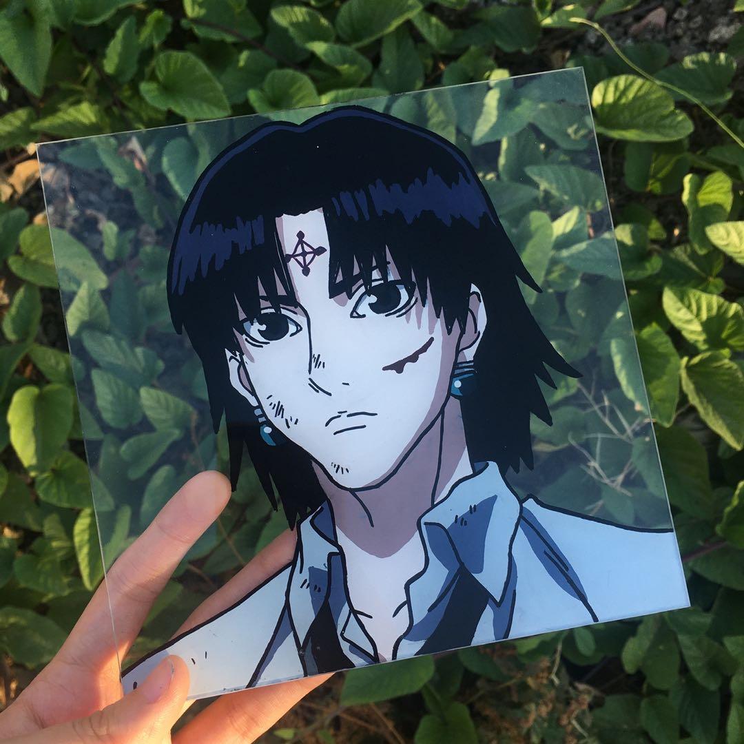 Chrollo Lucilfer Glass Painting | HunterXHunter, Hobbies & Toys ...