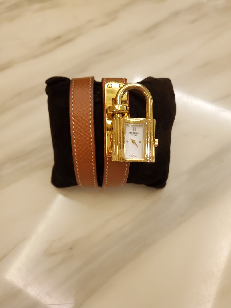 Hermes Kelly Watch Barenia GHW, Luxury, Watches on Carousell