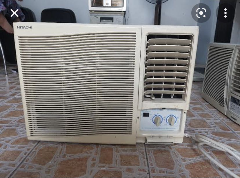 Hitachi window type 1hp, TV & Home Appliances, Air Conditioning and ...