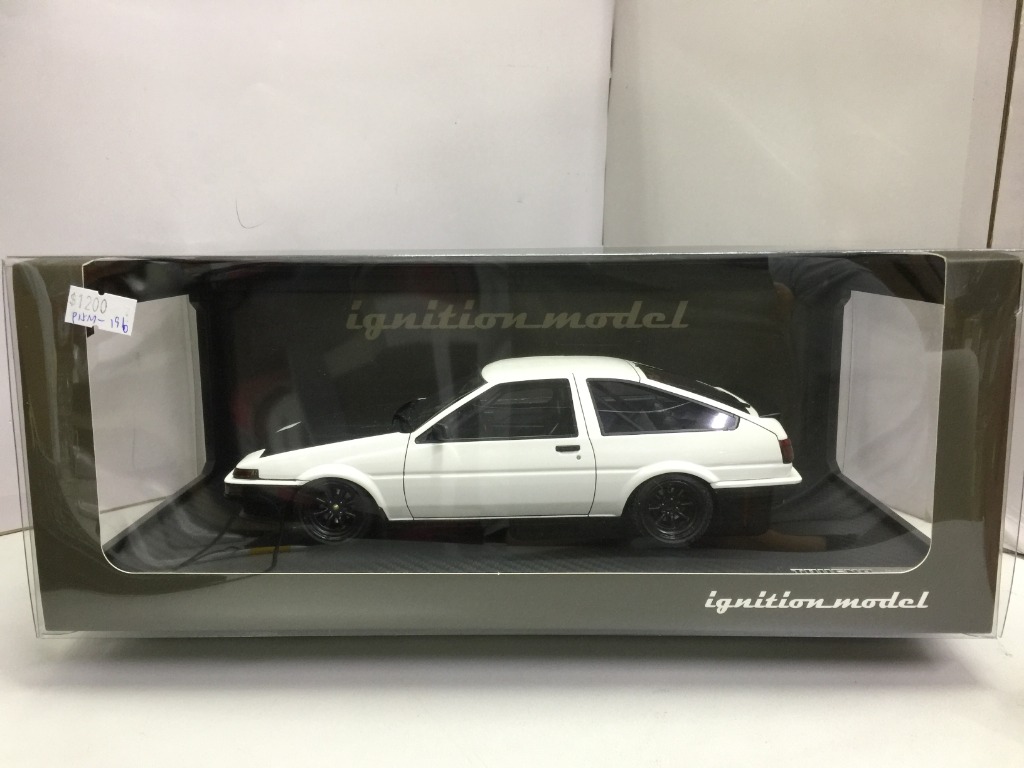 IGNITION MODEL IG 1/18 TOYOTA SPRINTER TRUENO AE86 3 DOOR GTV WHITE ...