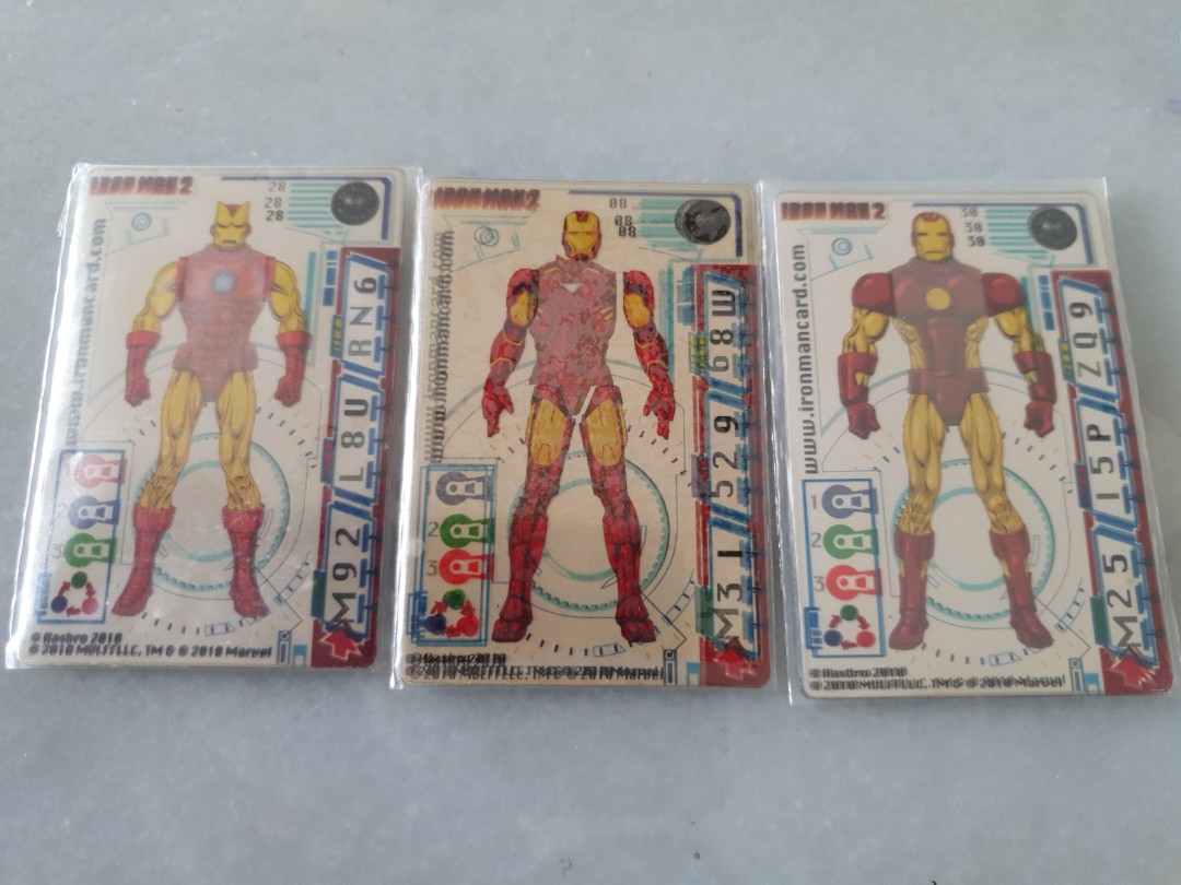 Iron man cards, Hobbies & Toys, Toys & Games on Carousell