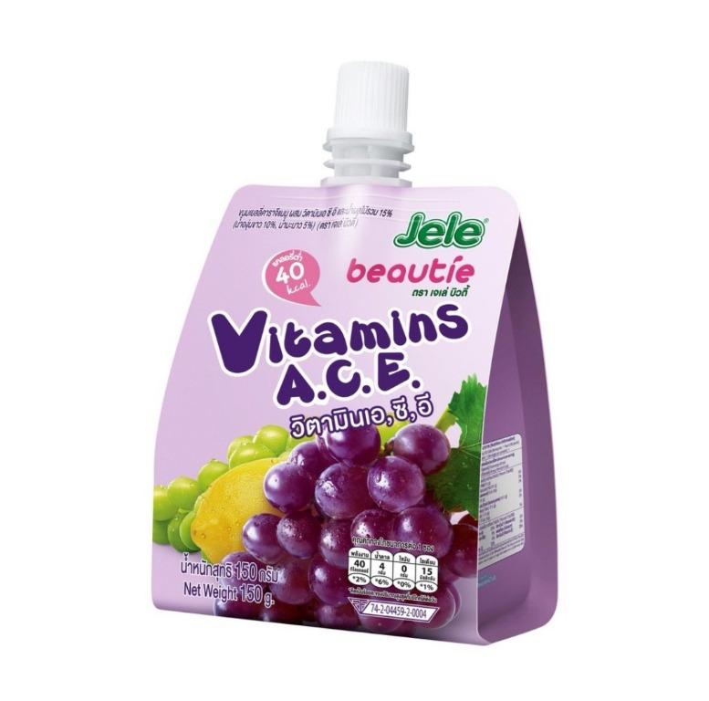 Jele Beautie Drink Jelly Thailand Collagen Glutathione Vitamin A C E ...