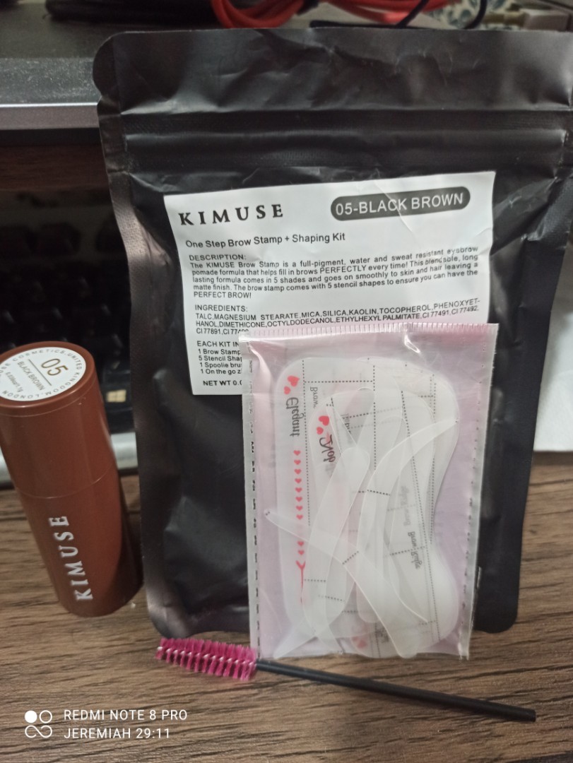 Kimuse brow stamp + shaping kit, Beauty & Personal Care, Face, Makeup ...
