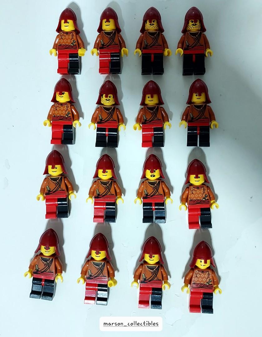 Lego soldier medieval minifigure with rare dark red helmet, Hobbies ...
