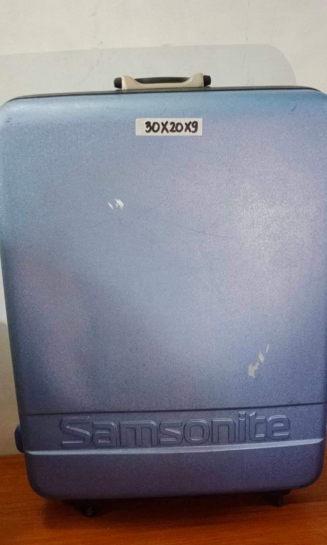 Light Blue Samsonite Luggage, Hobbies & Toys, Travel, Luggage on Carousell