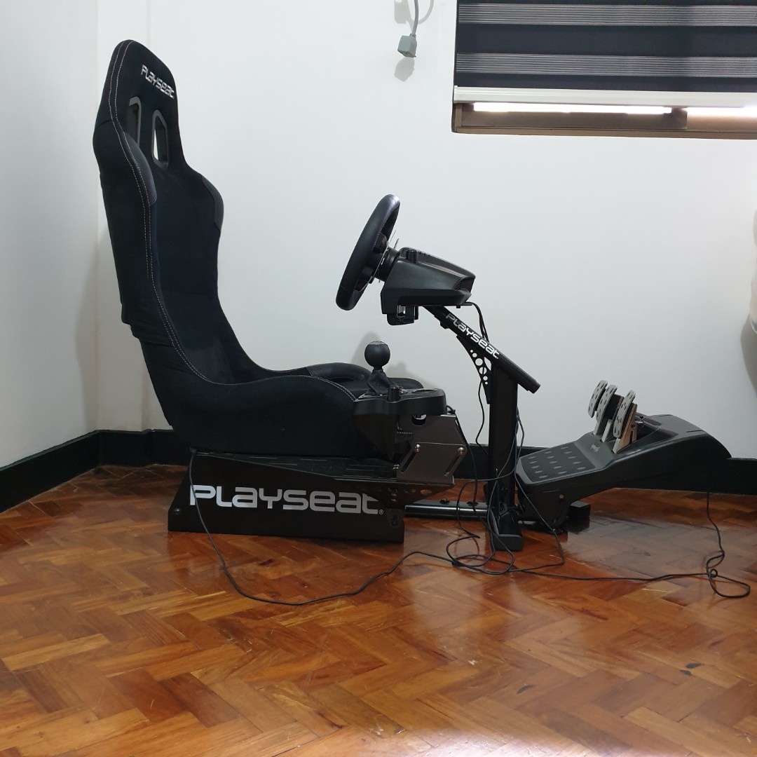 Logitech G29 with shifter + Playseat Revolution, Video Gaming, Video ...