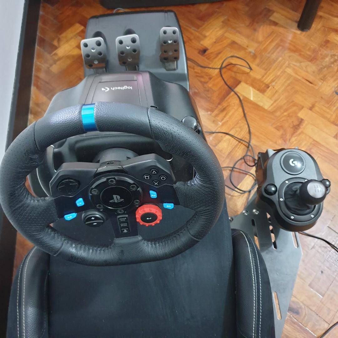 Logitech G29 with shifter + Playseat Revolution, Video Gaming, Video ...