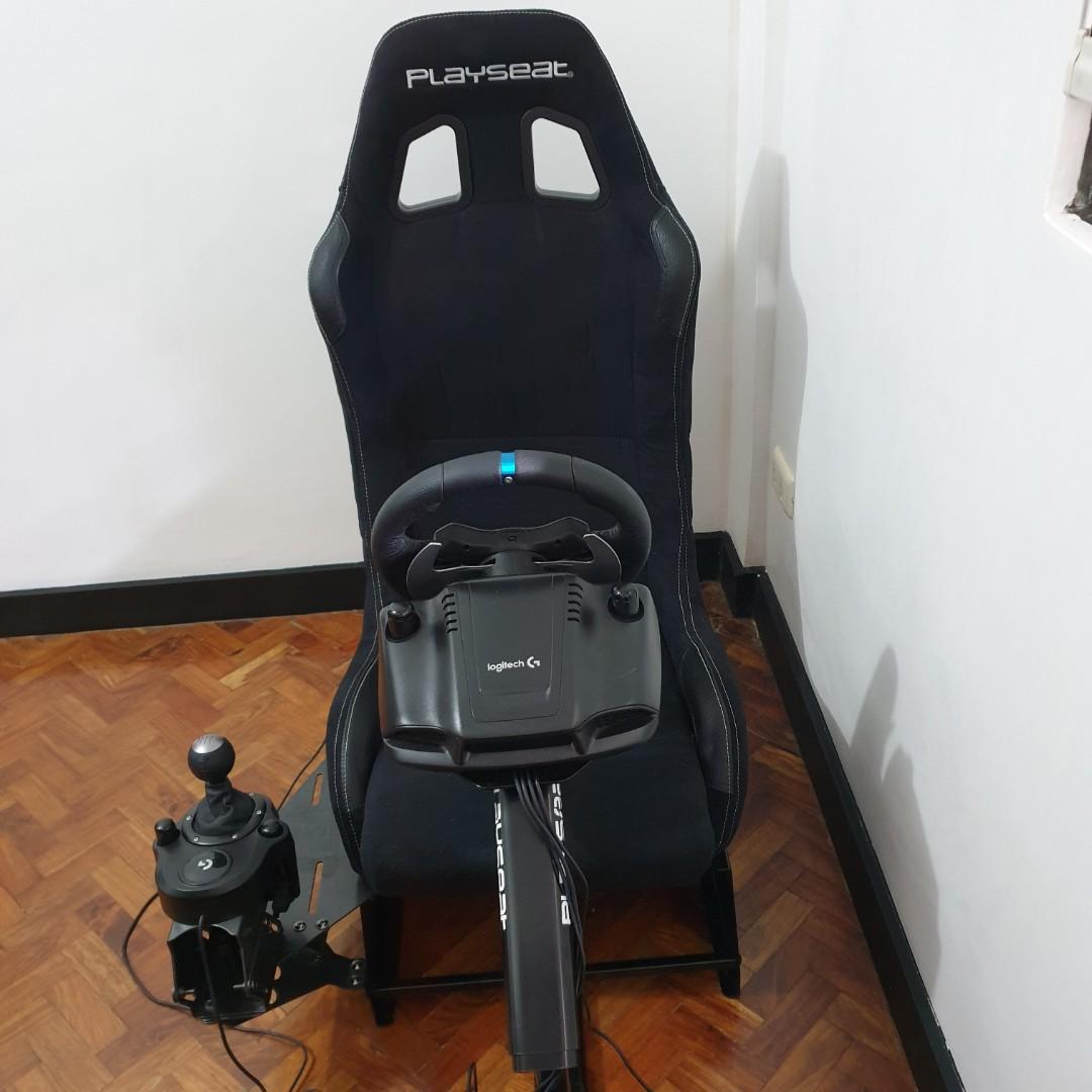 Logitech G29 with shifter + Playseat Revolution, Video Gaming, Video ...