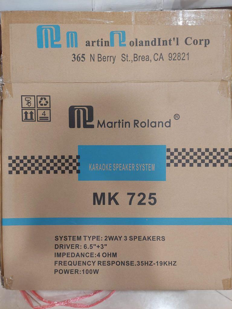 Martin Roland Speakers Music Karaoke MK725, Audio, Soundbars, Speakers & Amplifiers on Carousell