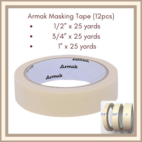 Masking Tape Armak 12 pcs, Hobbies & Toys, Stationary & Craft, Other ...