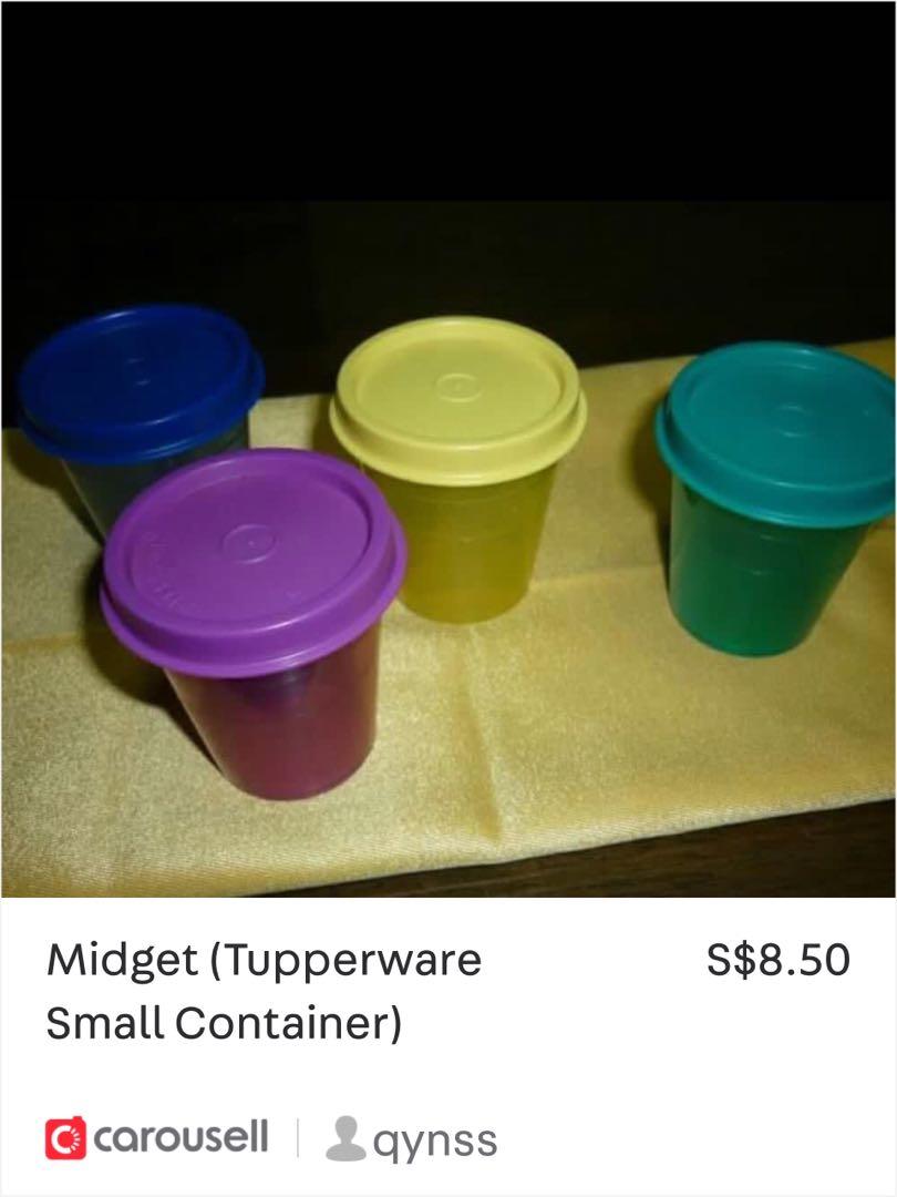 Midget ( Small Tupperware Brand Container), Furniture & Home Living ...
