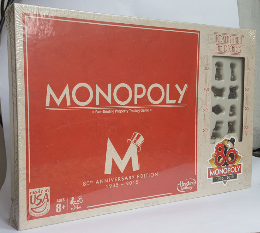 Monopoly 80th Anniversary Edition retro board game, Hobbies & Toys ...