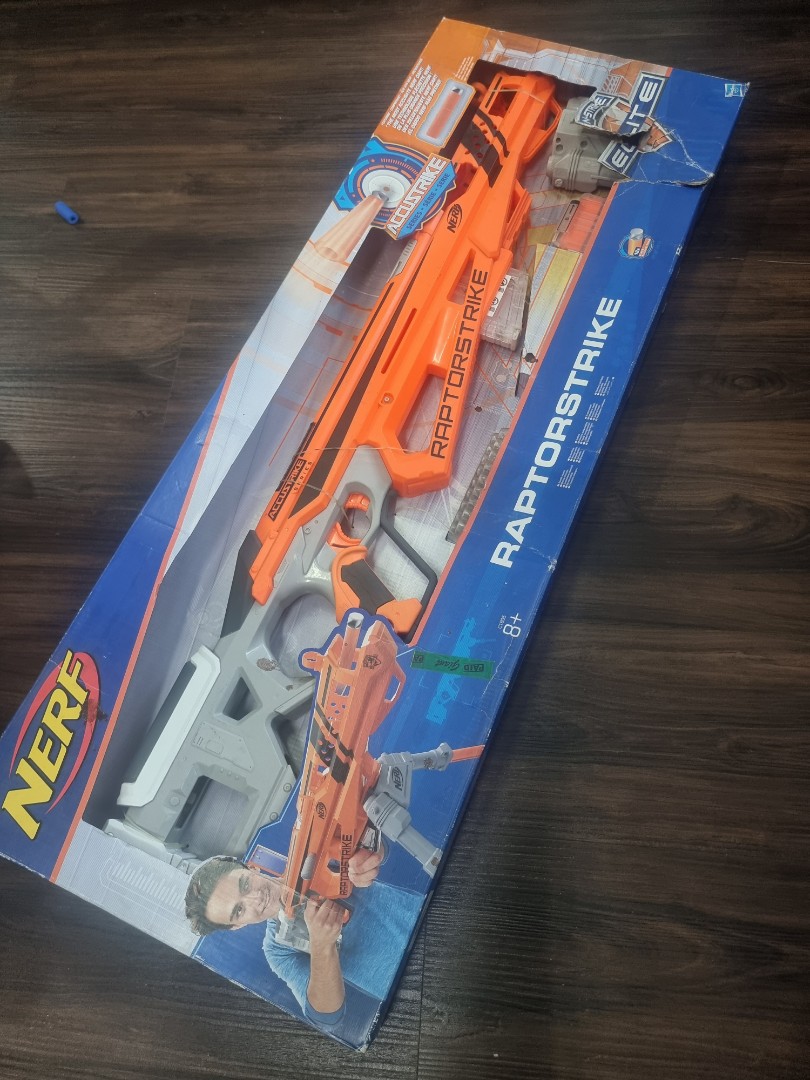Nerf Raptorstrike blaster, Hobbies & Toys, Toys & Games on Carousell