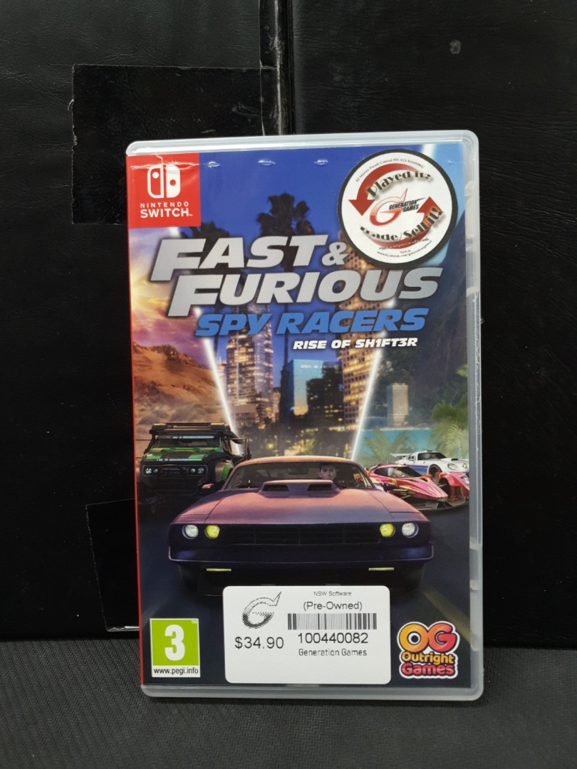 Nintendo Switch Fast & Furious Spy Racers Rise of Sh1ft3r (Used Game ...