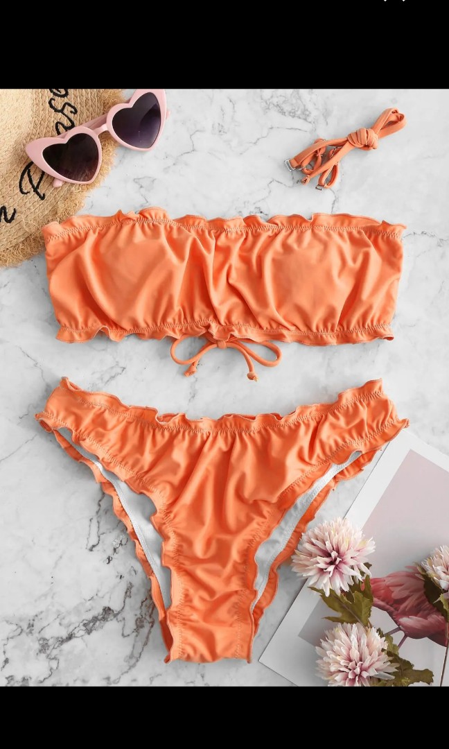 Orange bikini swimsuit - Zaful, Women's Fashion, Swimwear, Bikinis ...