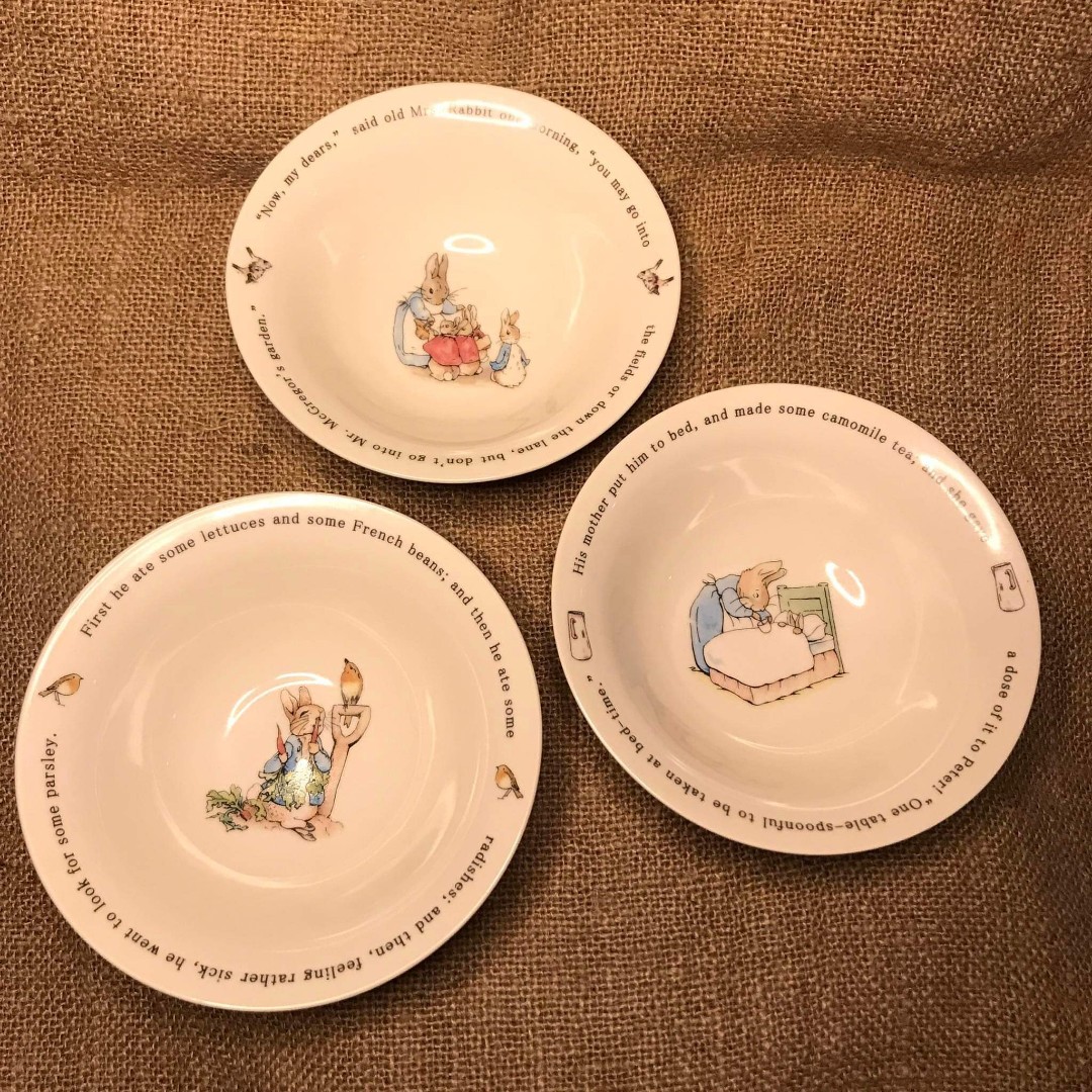 Peter Rabbit Bowl (sold per piece), Furniture & Home Living ...