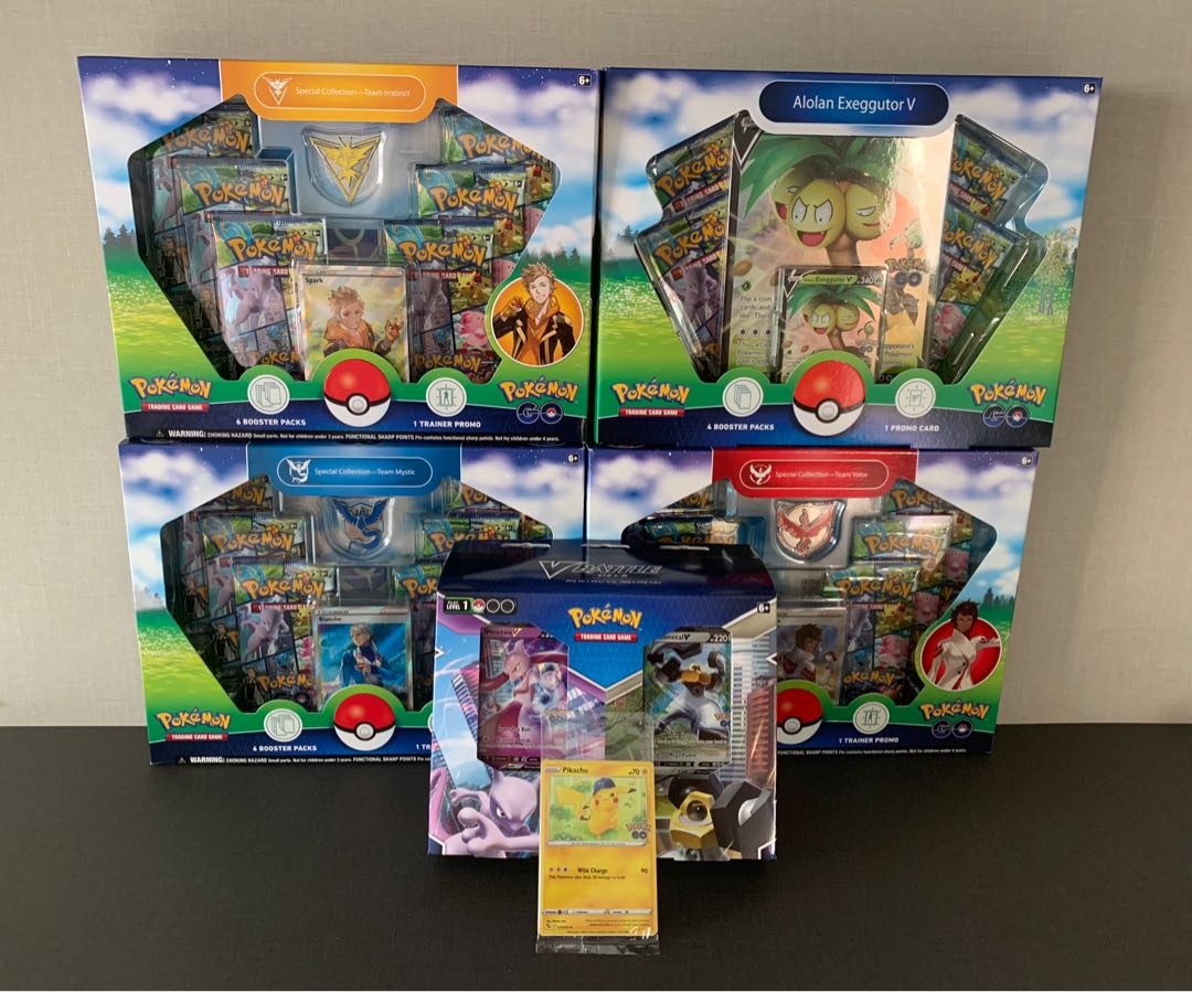 Pokemon Go Special Collection Box Alohan Exeggutor Box V Battle Deck ...