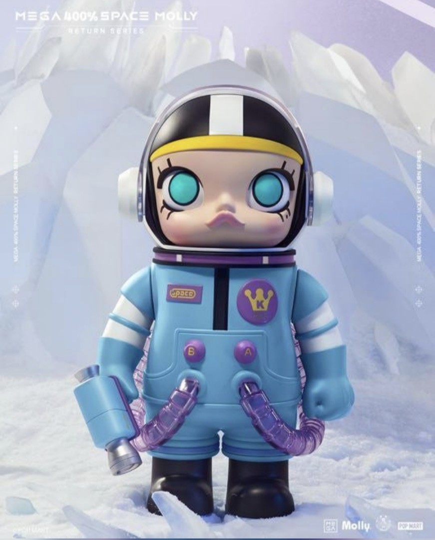 POPmart Mega Space collection Molly Blue Blueberry Space B 400% ...