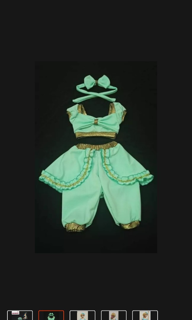 Princess Jasmine milestone dress (including the background), Babies ...