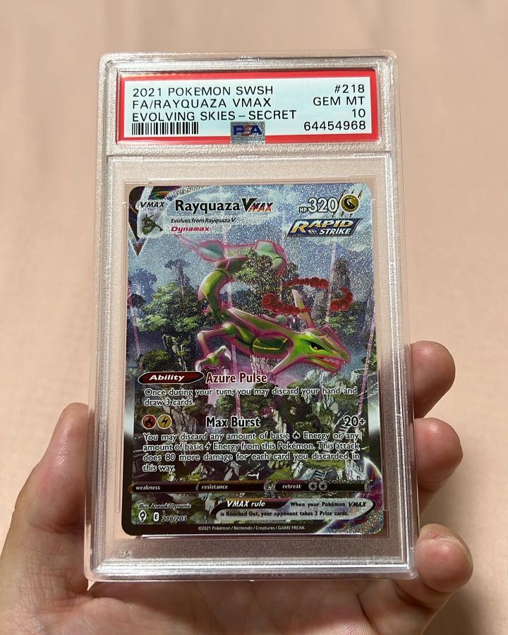 Rayquaza VMAX Alternate Art PSA 10, Hobbies & Toys, Toys & Games on ...