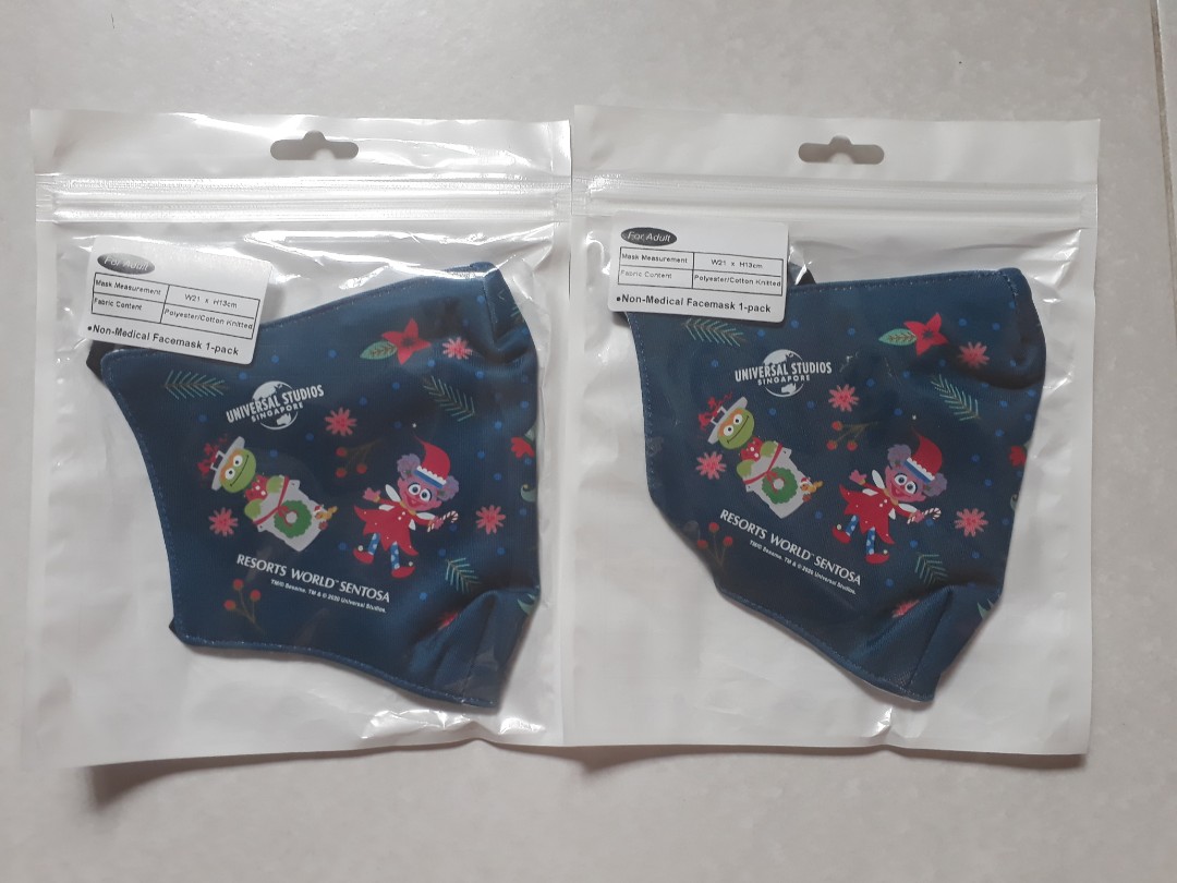 RWS USS & SEA Aquarium reusable mask, Health & Nutrition, Face Masks ...