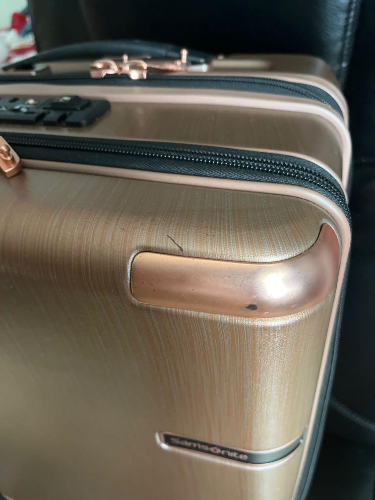 Samsonite Rose Gold Luggage, Hobbies & Toys, Travel, Luggage on Carousell