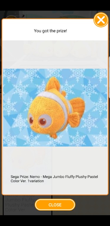 Sega Prize - Nemo Mega Jumbo Fluffy Plushy Pastel Color, Hobbies & Toys ...