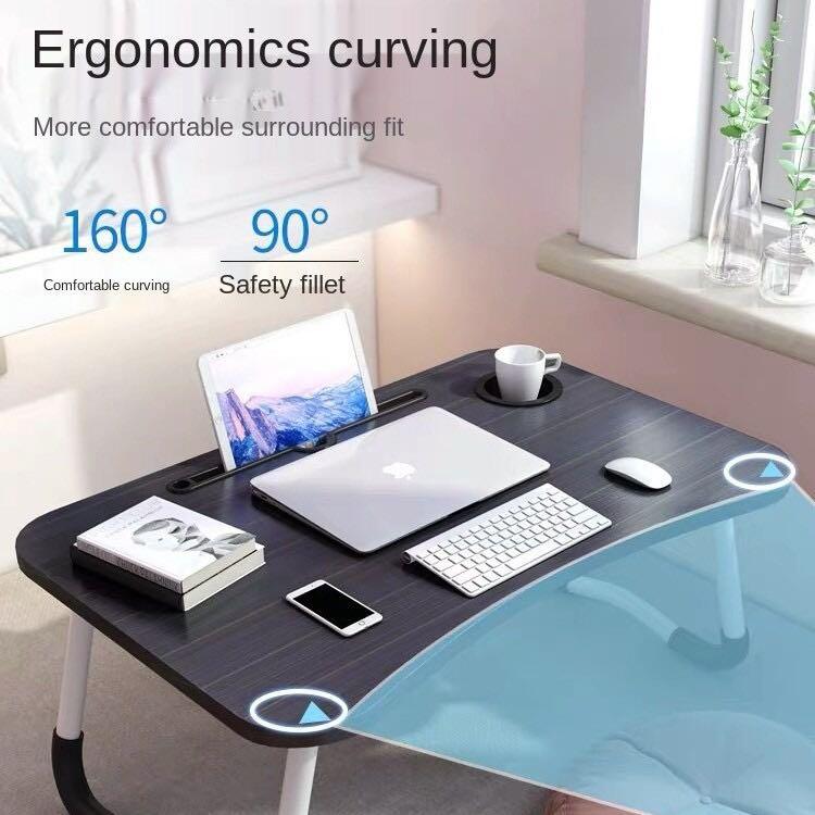 SG Stock Foldable Table Stand Laptop Table Space Saving Bed Desk with ...