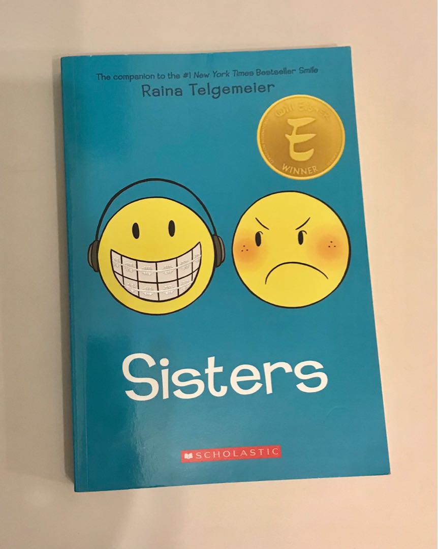 Sisters by Raina Telgemeier, 興趣及遊戲, 書本 & 文具, 兒童書籍 - Carousell