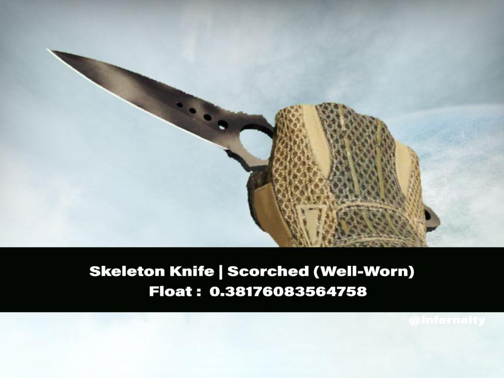 Skeleton Knife Scorched WW CSGO SKINS KNIVES, Video Gaming, Gaming ...