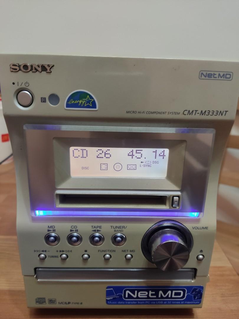 SONY CMT-M333NT CD MD 錄音帶 機頭 原裝搖控, 音響器材, Soundbar、揚聲器、藍牙喇叭、耳擴 - Carousell