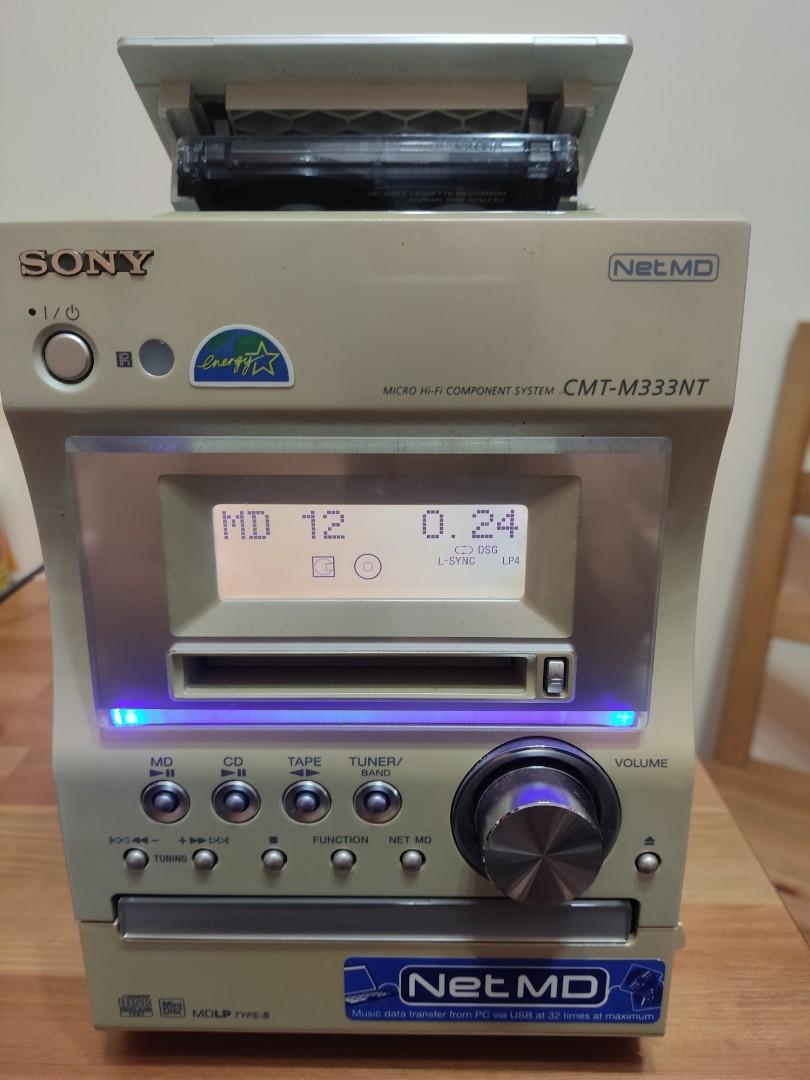 SONY CMT-M333NT CD MD 錄音帶 機頭 原裝搖控, 音響器材, Soundbar、揚聲器、藍牙喇叭、耳擴 - Carousell