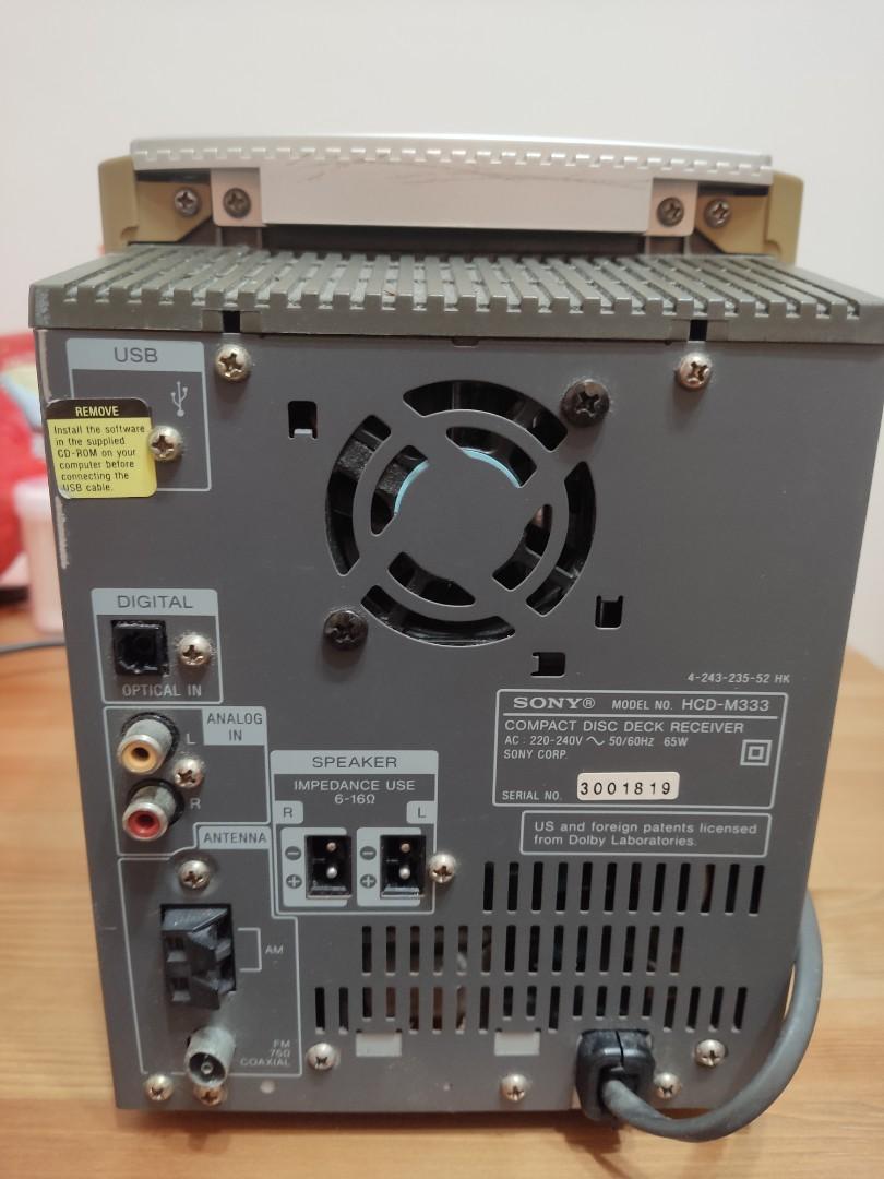 SONY CMT-M333NT CD MD 錄音帶 機頭 原裝搖控, 音響器材, Soundbar、揚聲器、藍牙喇叭、耳擴 - Carousell