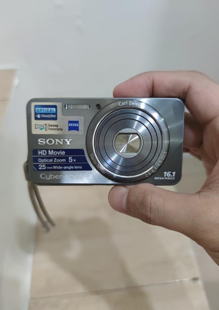 SONY CYBER-SHOT 16.1 MP DIGITAL CAMERA (DSC-W570) CARL ZEISS LENS ...