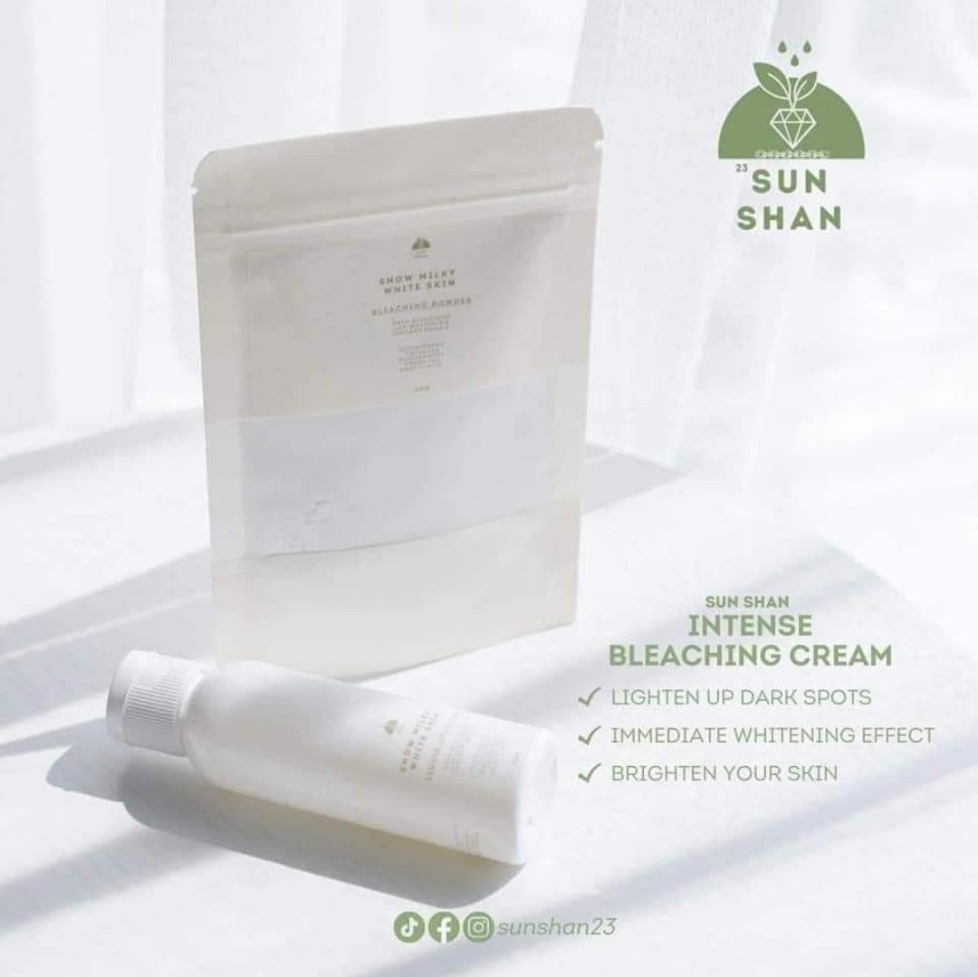 SUN SHAN SNOW MILKY WHITE SKIN INTENSE BLEACHING CREAM, Beauty ...