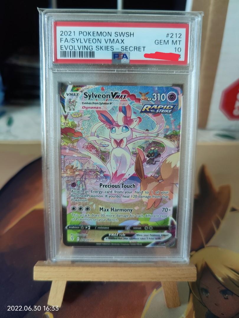 Sylveon vmax aa psa 10 evolving skies pokemon card PSA 10, Hobbies ...