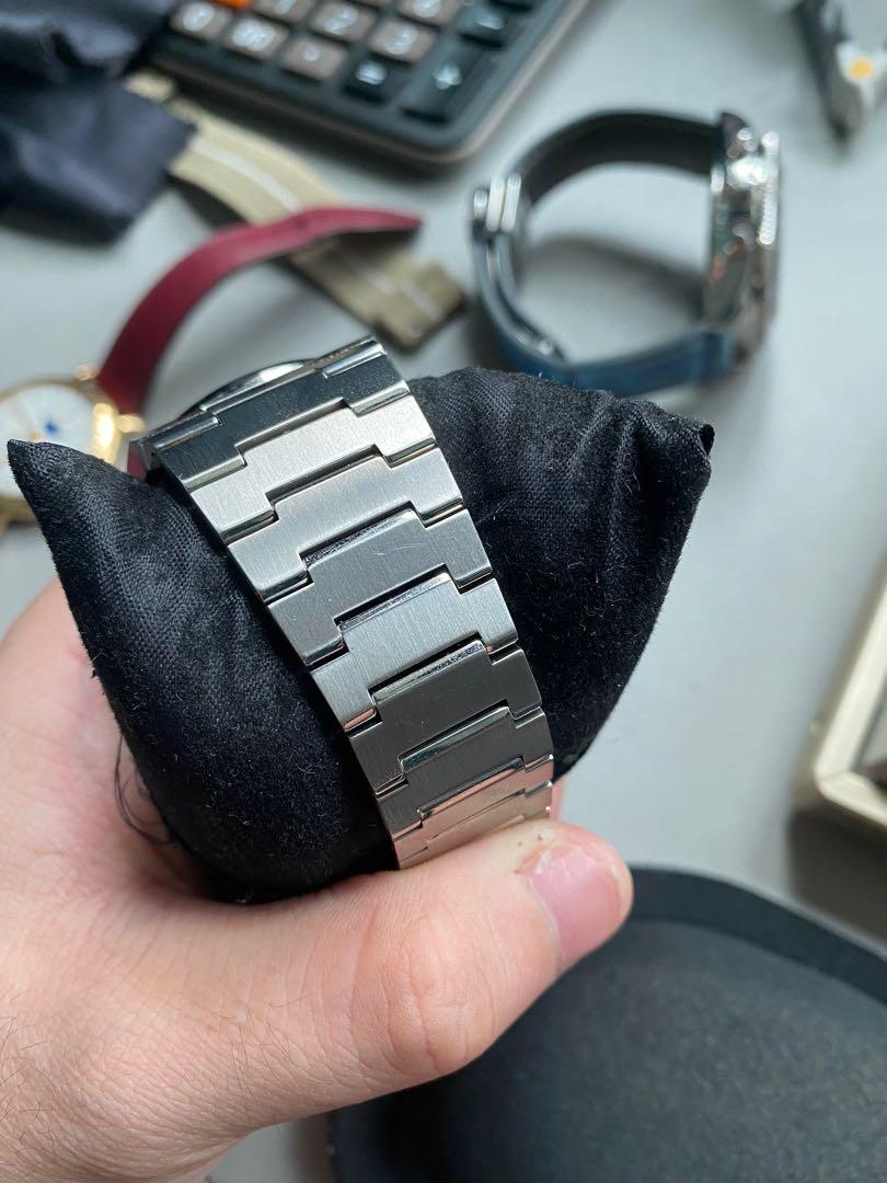 Tissot PRX Automatic Blue Waffle Dial, Luxury, Watches on Carousell