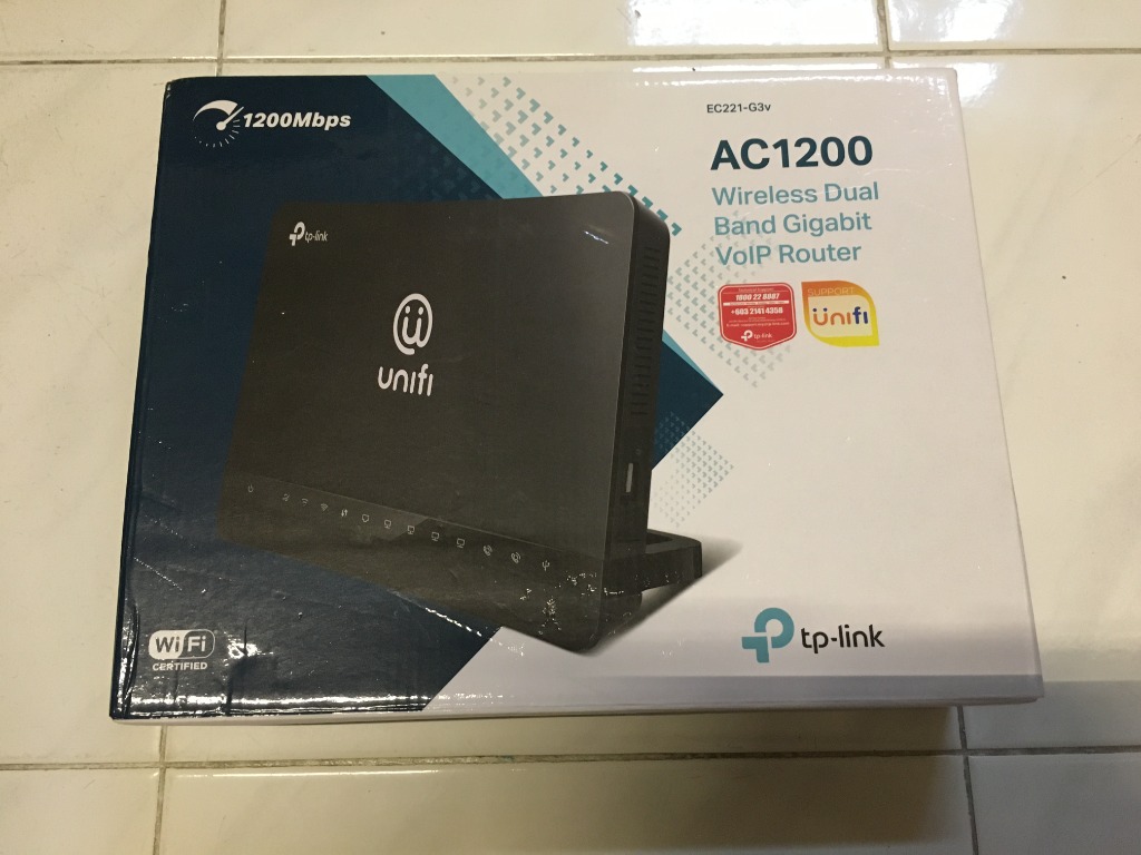 Unifi Router - TP-Link AC1200 EC221-G3v Wireless Dual Band Gigabit VoIP ...