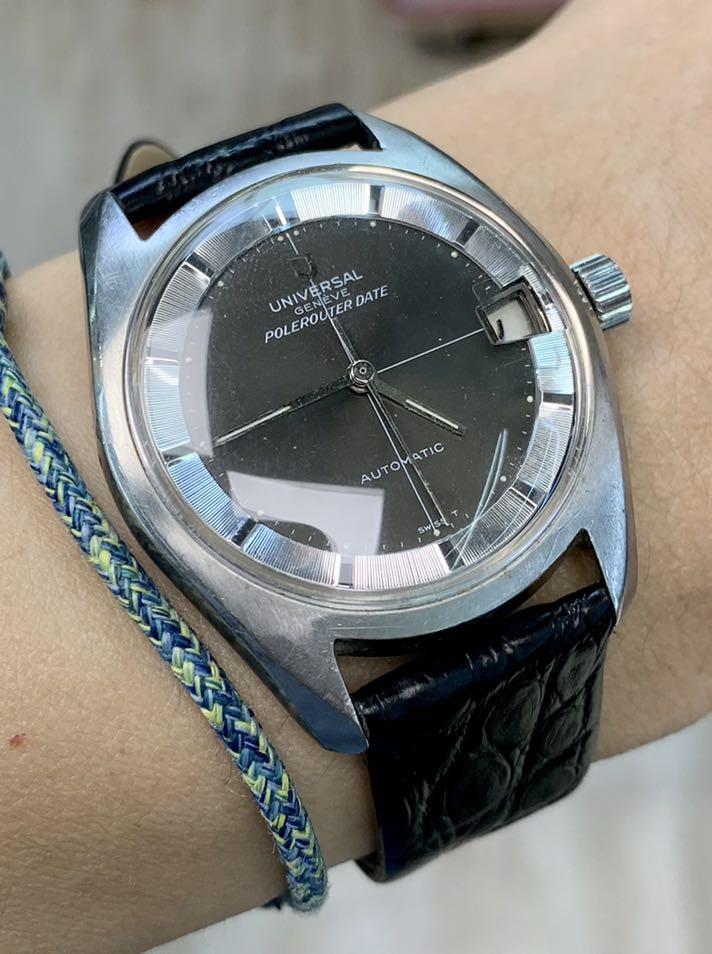 Universal Polerouter Date, designed by Gerald Genta, 1970s, tropical ...