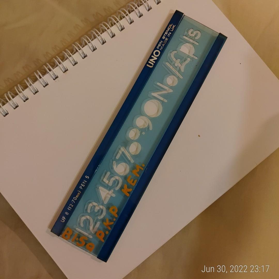 Vintage UNO PEN STENCIL MADE IN U.K., Hobbies & Toys, Stationery ...