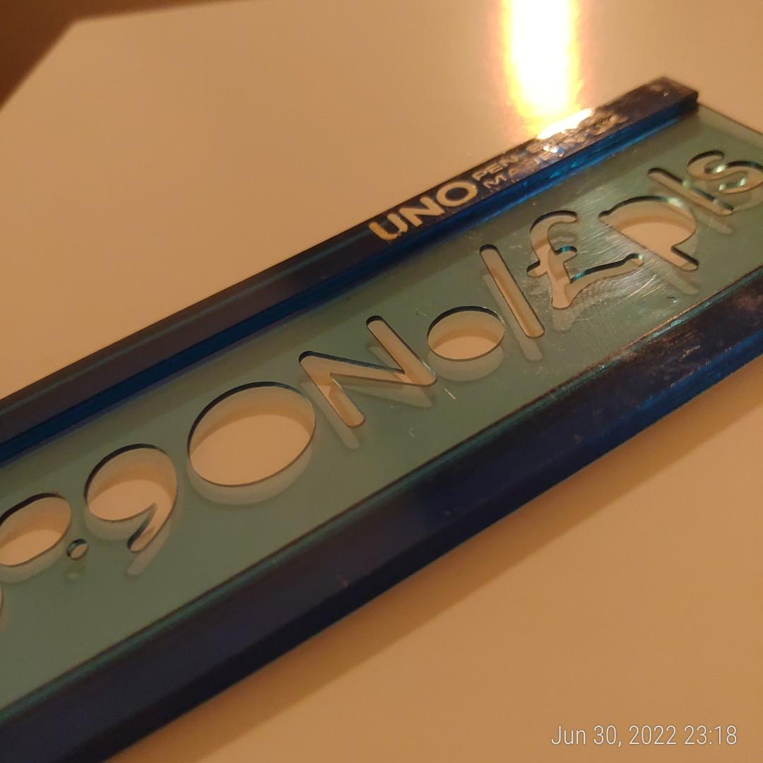 Vintage UNO PEN STENCIL MADE IN U.K., Hobbies & Toys, Stationery ...