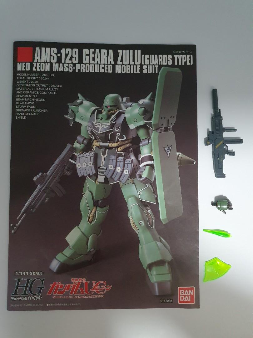 *USED* HGUC Geara Zulu (Royal Guards Custom) Zaku, Hobbies & Toys, Toys ...