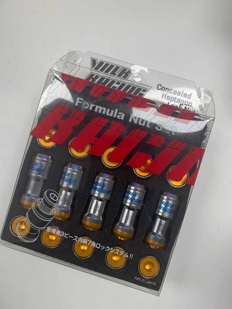 Volk Racing Formula Nut Set M12 x 1.5 鈴螺絲, 汽車配件, 改裝、內外零件 - Carousell
