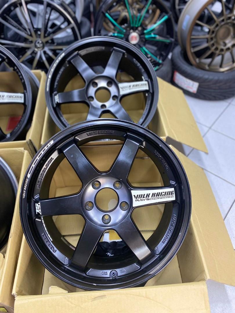Volk Racing TE37 SL Black Edition, Car Parts & Accessories, Mags and ...