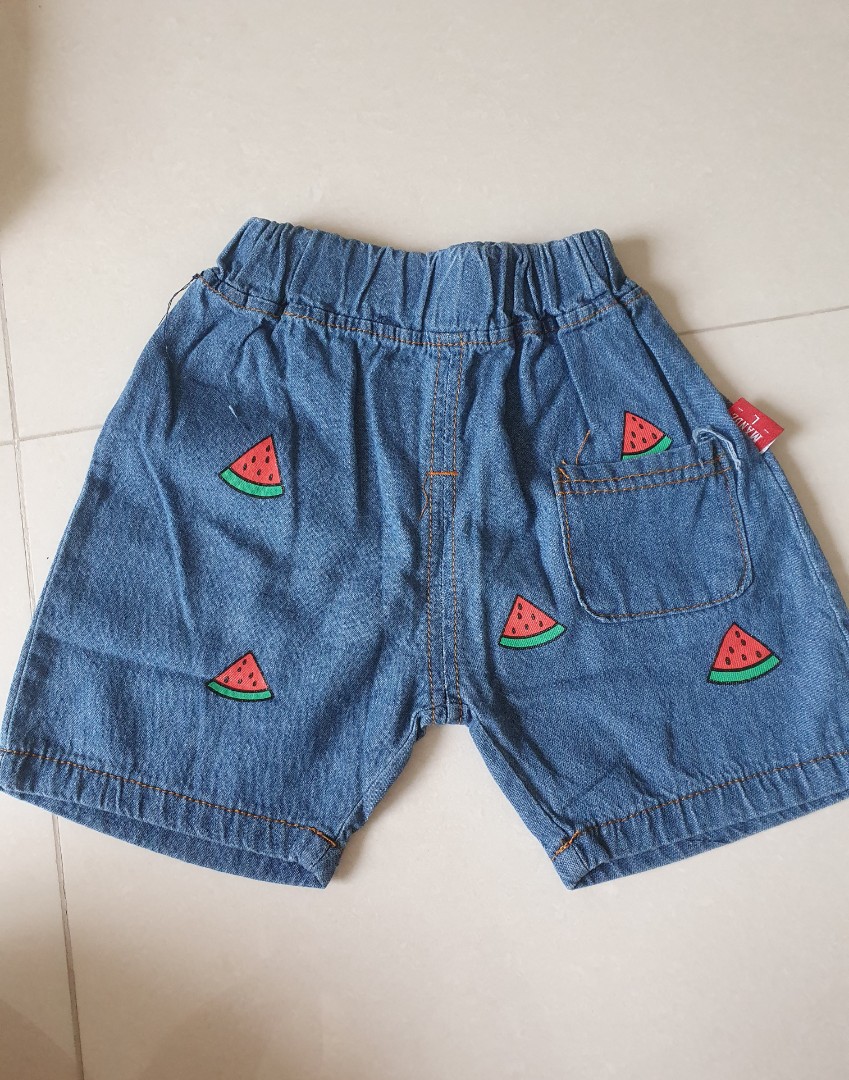 Watermelon shorts, Babies & Kids, Babies & Kids Fashion on Carousell