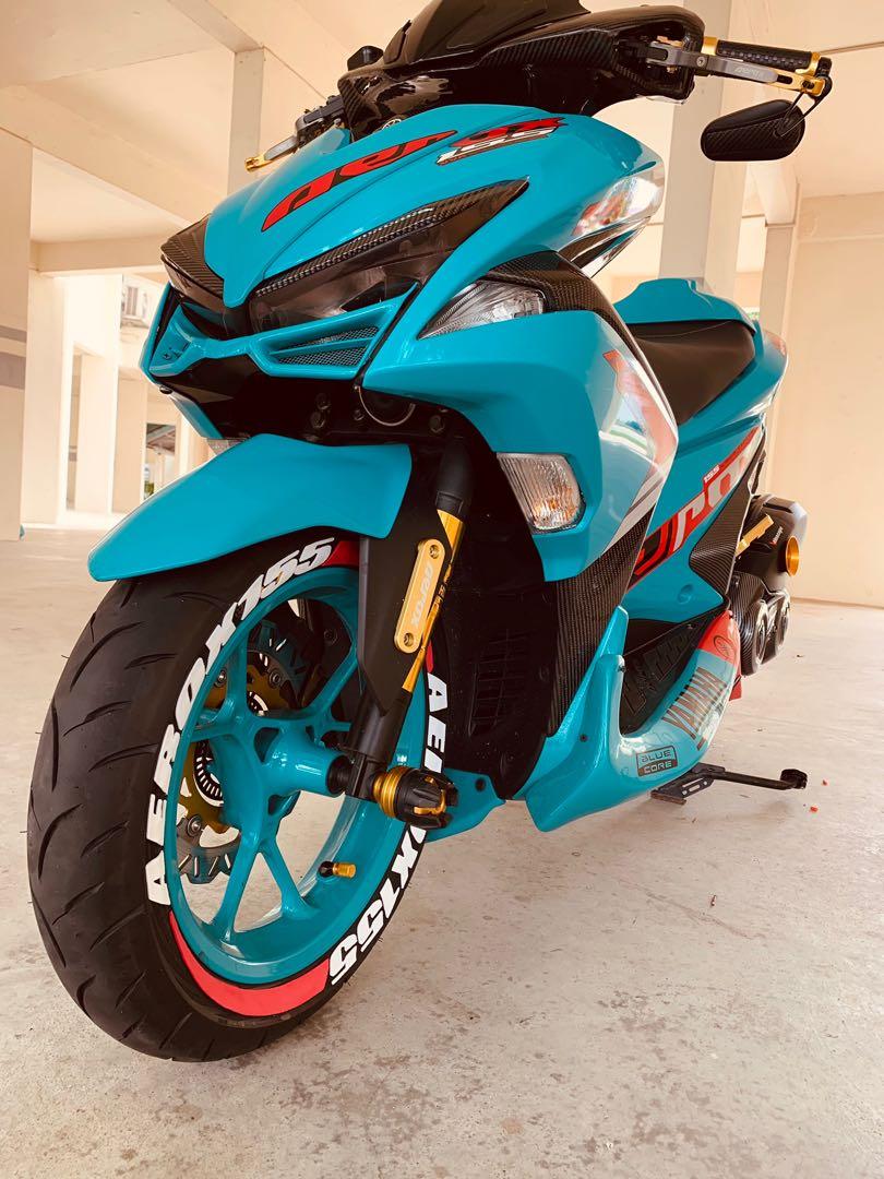 Yamaha aerox 155 Tyre bomb / tyre lettering / tyre tag / tire lettering ...