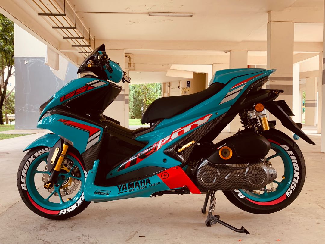 Yamaha aerox 155 Tyre bomb / tyre lettering / tyre tag / tire lettering ...