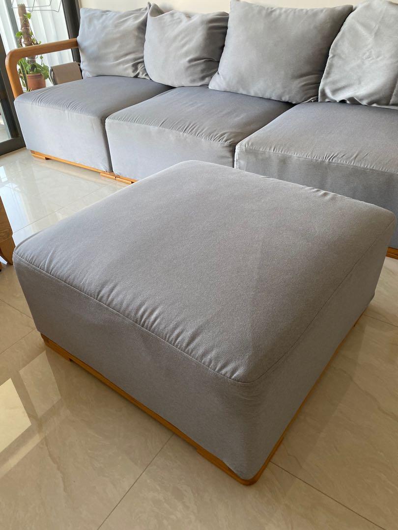 3 seater and foot rest sofa set - Scandinavian/minimalist style ...