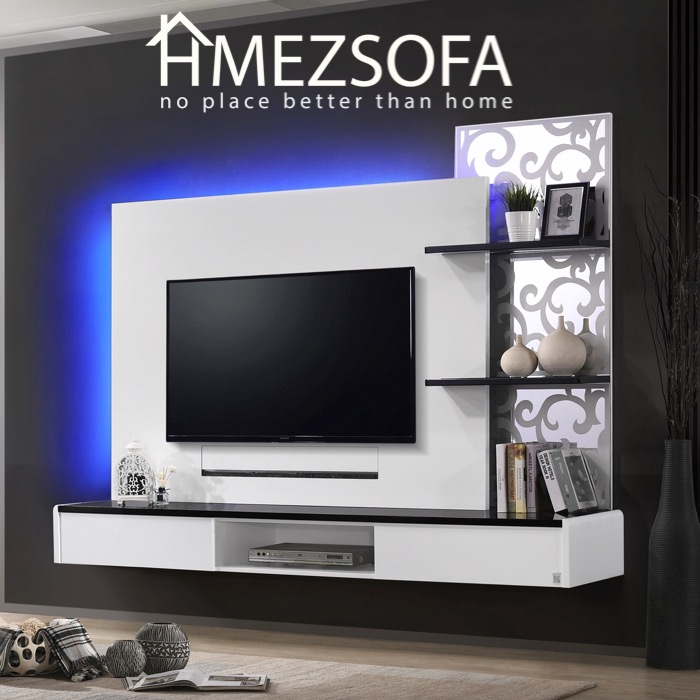 7ft Feature Wall TV Console Cabinet (Free installation), Furniture ...