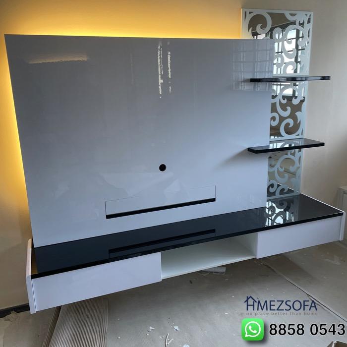 7ft Feature Wall TV Console Cabinet (Free installation), Furniture ...